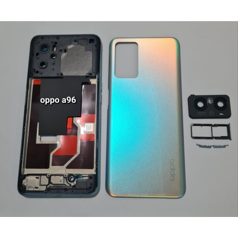 Bộ vỏ oppo a96 4g( đầy đủ nút+khay sim) | Shopee Việt Nam