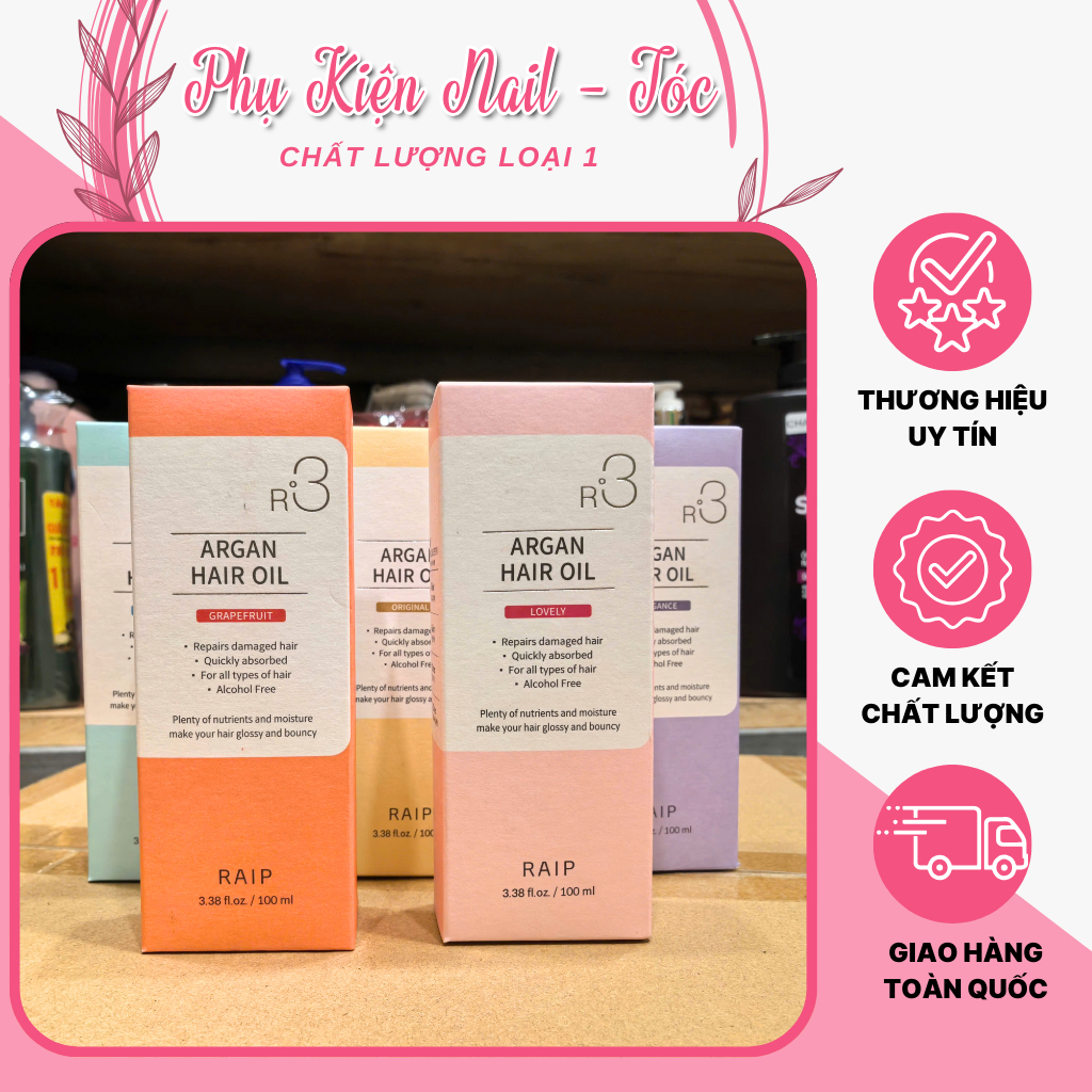 Serum Dưỡng Tóc Argan Hair Oil R3 RAIP Giúp Tóc Mềm Mượt, Mùi Thơm ...