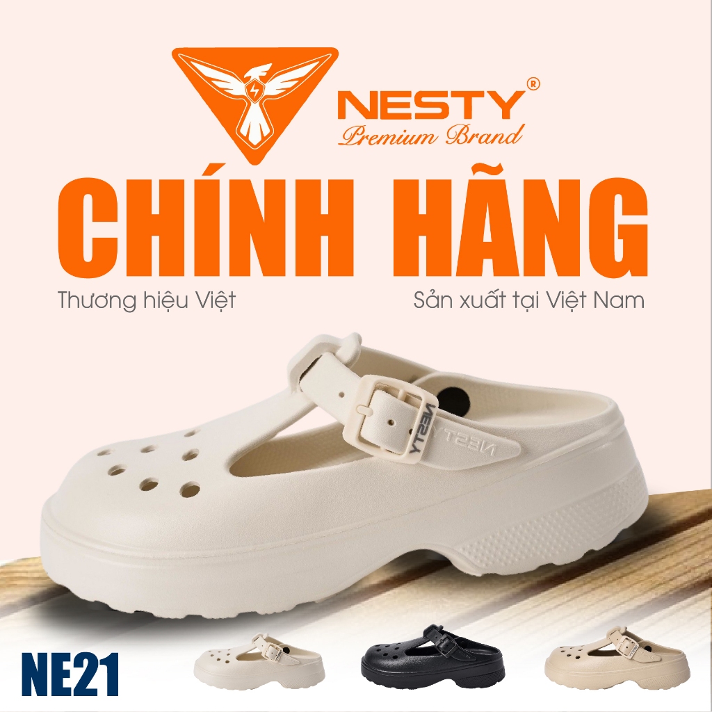 NE21 - (TẶNG 10 CHARM) DÉP SỤC THƯƠNG HIỆU NESTY CHẤT LIỆU EVA THIẾT KẾ ...