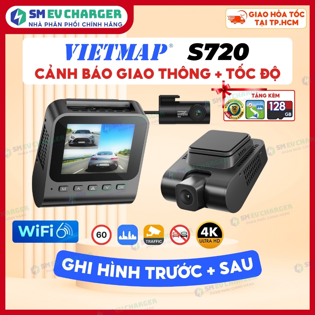 Camera hành trình Vietmap S720 4K (128GB) SMEV tặng VM Live PRO - Trước ...