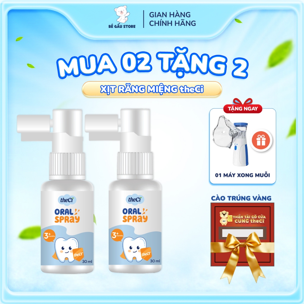 Xịt Răng Miệng theCi Cho Bé Oral Spray Hỗ Trợ Ngăn Ngừa Mảng Bám, Chống Sâu Sún 30ml - TCYT ...