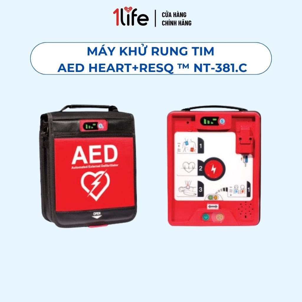 Máy khử rung tim tự động ngoài lồng ngực, máy sốc tim, máy AED Hàn Quốc ...