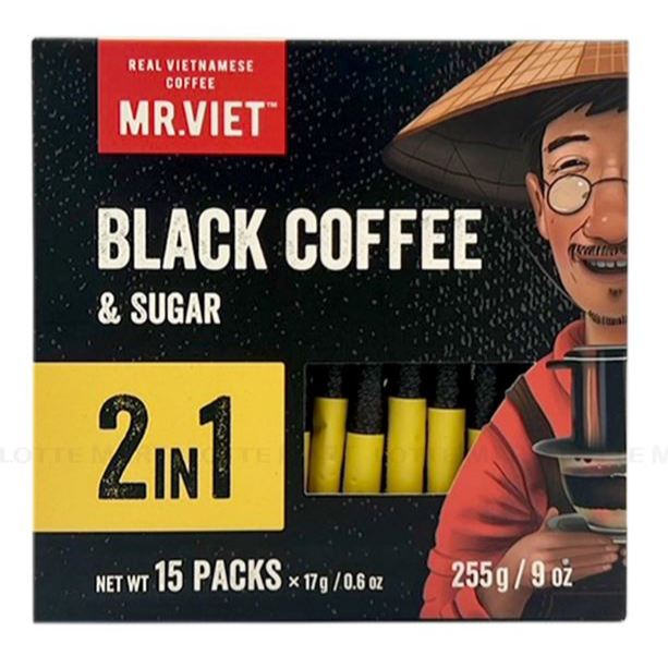 Cà phê hòa tan 2 trong 1 Mr Việt 255g (15 gói x 17g) - 2in1 Mr Viet instant coffee | Shopee Việt Nam