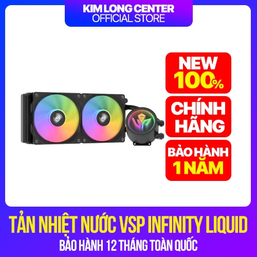 Tản nhiệt nước VSP Infinity Liquid Cooler VCR-240 Black | Shopee Việt Nam