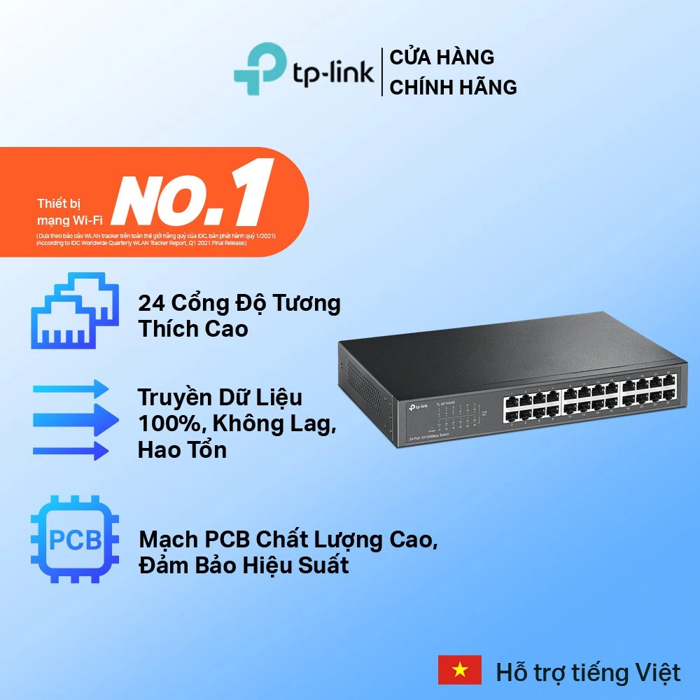 Bộ Chia Tín Hiệu TP-Link TL-SF1024D Switch 24 cổng RJ45 10/100Mbps ...