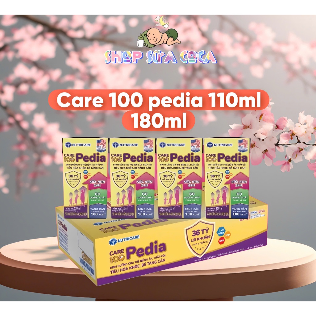 Sữa pha sẵn Nutricare Care 100 Pedia Gold 110ml/180ml | Shopee Việt Nam