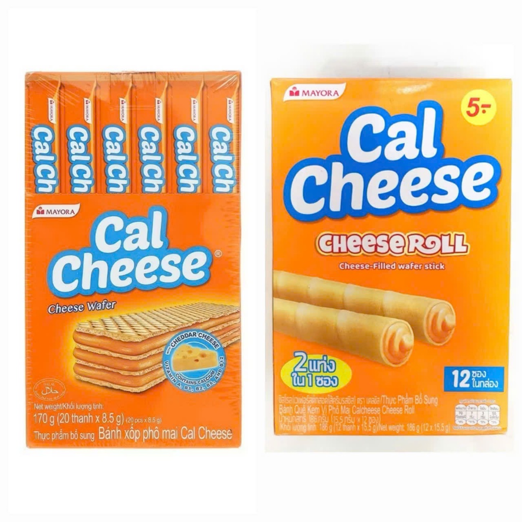 Bánh xốp,quế nhân phô mai CalCheese hộp 153g ( 18 thanh x 8.5g ...