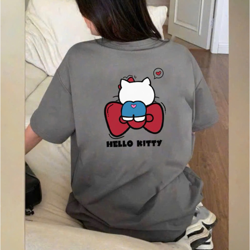 Áo thun phông nam nữ HELLO KITTY form rộng Unisex | Shopee Việt Nam