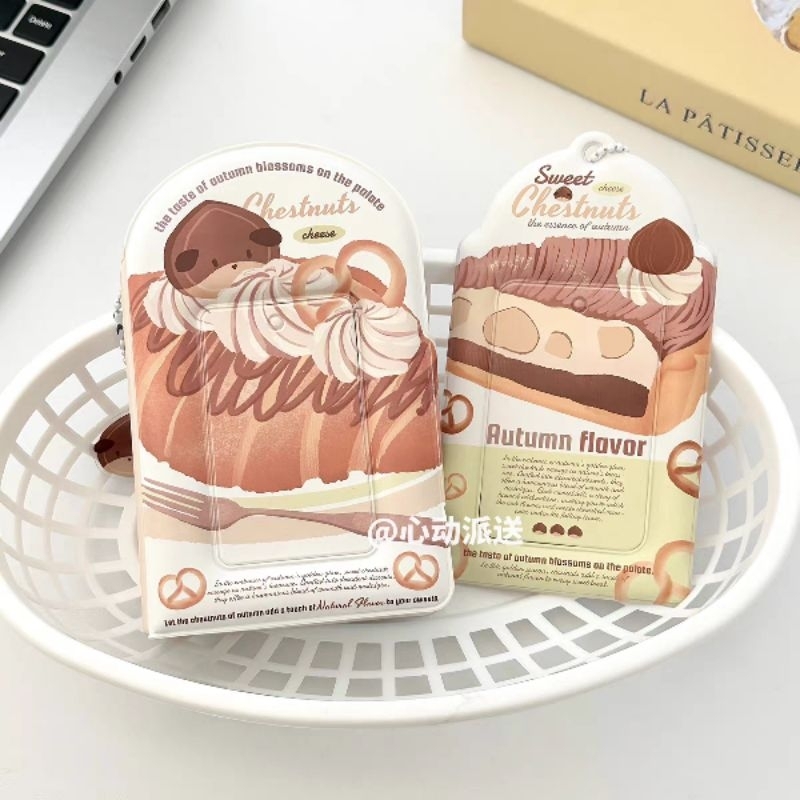 Collect book PVC hạt dẻ sweet chestnuts có keyring, album sổ đựng ảnh ...