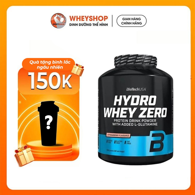Sữa dinh dưỡng hỗ trợ tăng cơ BiotechUSA Hydro Whey Zero 4Lbs (1.8kg) - WHEYSHOP.HANOI | Shopee ...