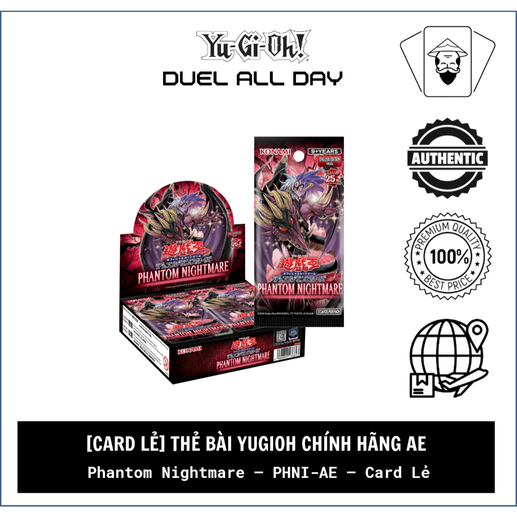 [CARD LẺ] Thẻ Bài Yugioh Chính Hãng AE: Phantom Nightmare - PHNI - Super/Ultra Rare / Common ...