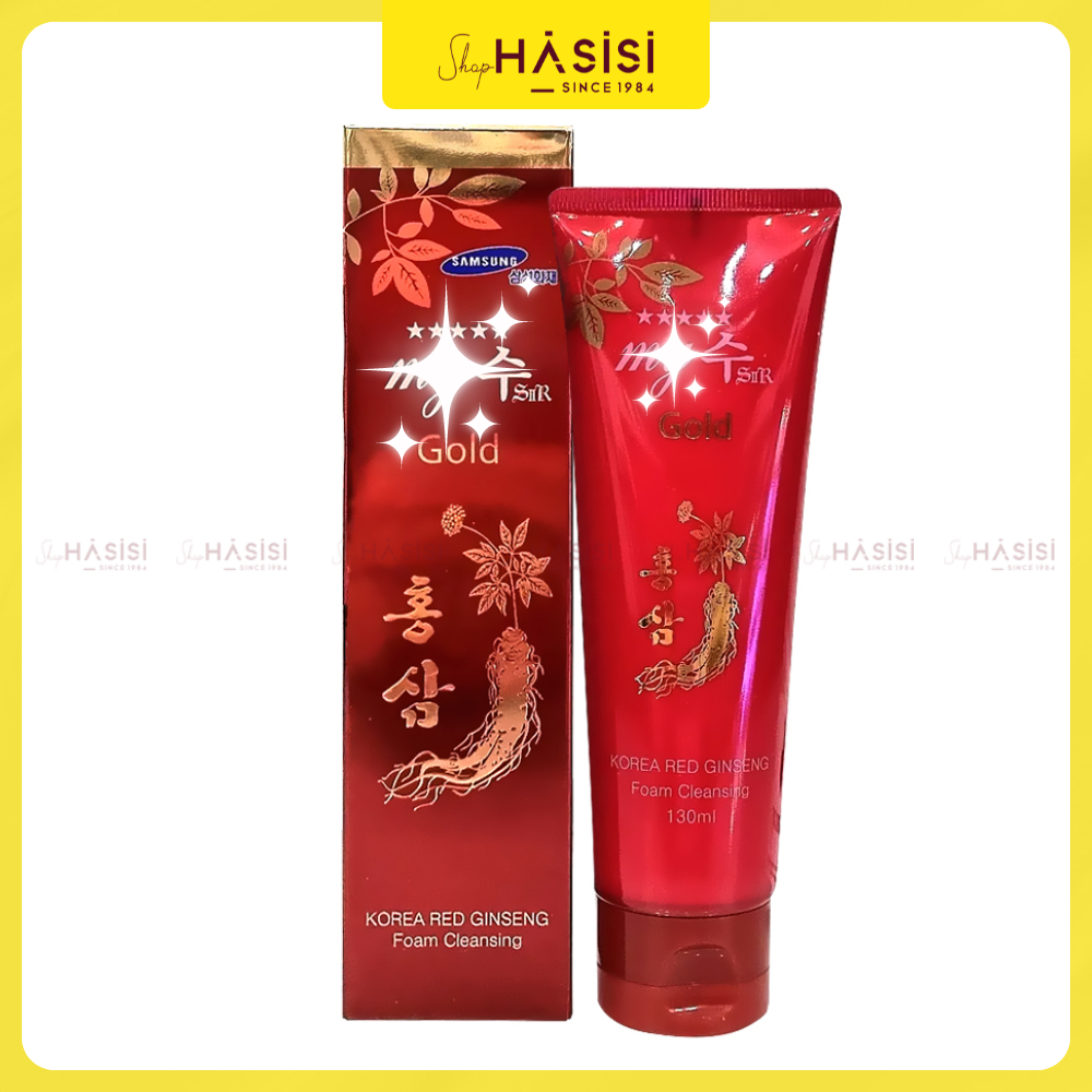 Sữa Rửa Mặt Sâm Đỏ MY GOLD - Korea Red Ginseng Foam Cleansing 130ml | Shopee Việt Nam
