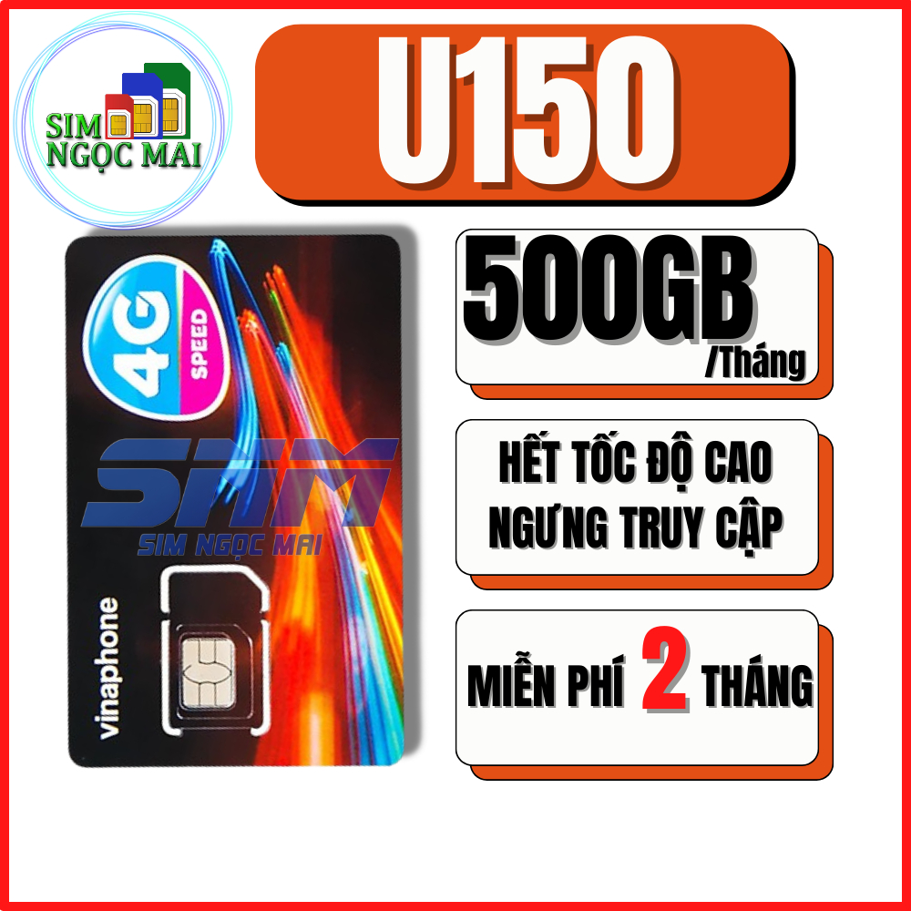 Sim 4G Vinaphone U150 , MAY69, D159V - Trọn Gói 2 Tháng - 6gb/Ngày - Sim Ngọc Mai | Shopee Việt Nam