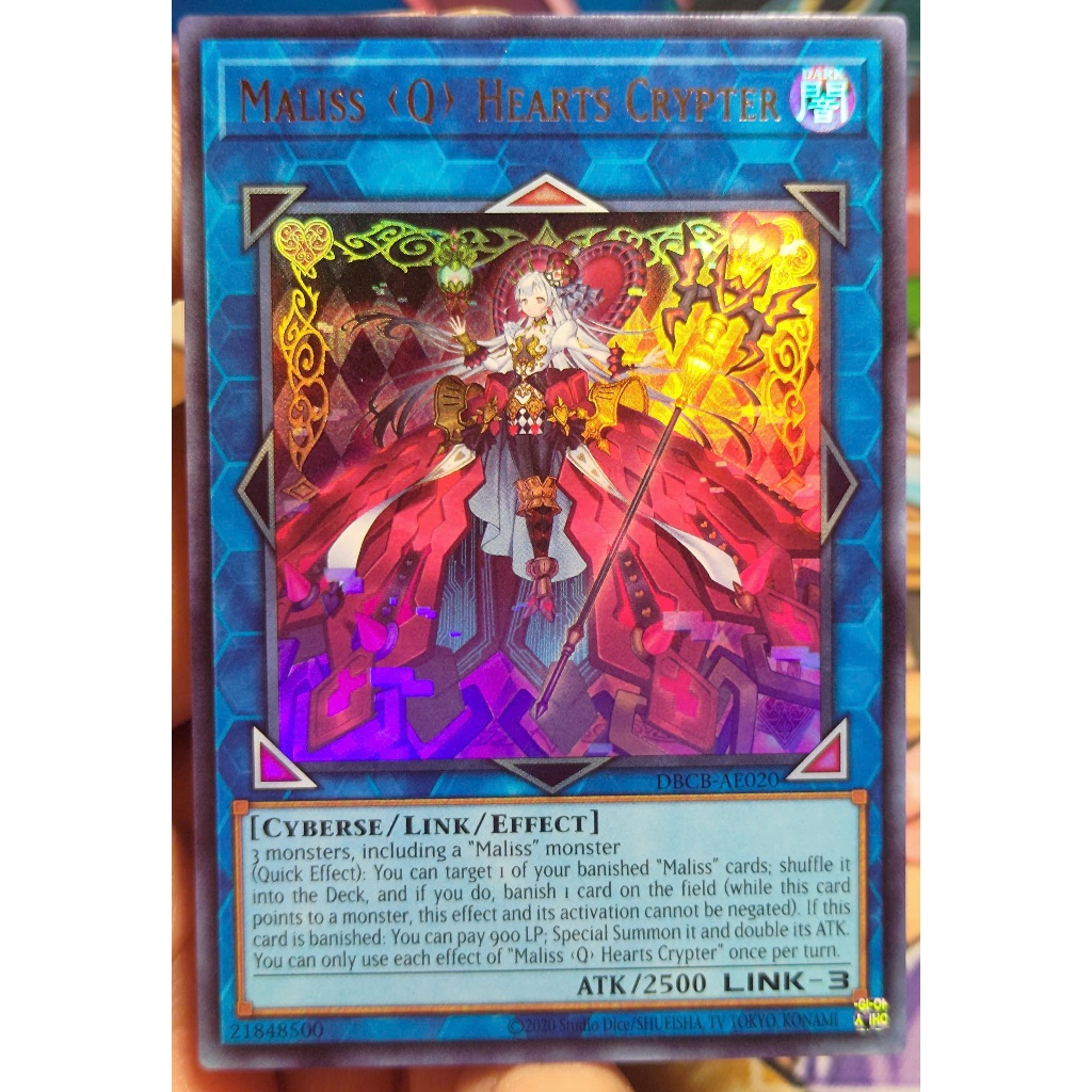 [KW2 Yugioh] [EN-AE] [Waifu] Thẻ DBCB-AE020 Maliss Hearts Crypter – Ultra Rare | Shopee Việt Nam