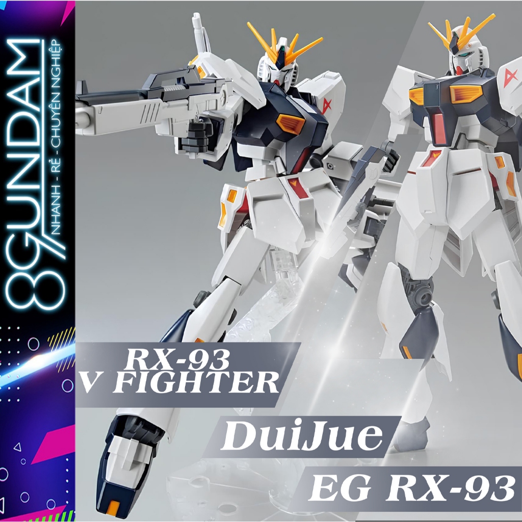 Mô Hình Lắp Ráp Entry Grade EG RX-93 Nu / RX-93B Nu FF Fighter (tặng kèm base) | Shopee Việt Nam