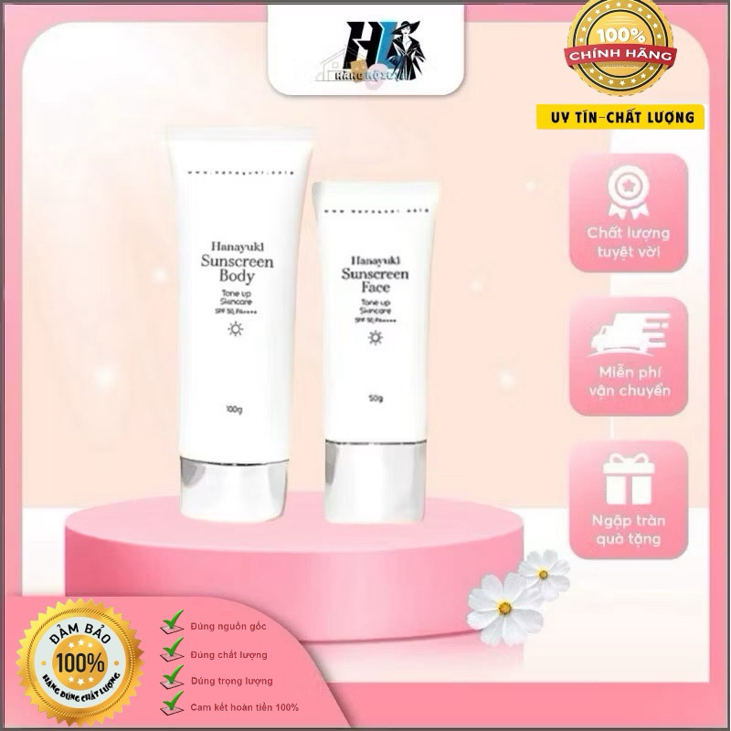 [THANH LÝ DATE 2026-01 ]KEM CHỐNG NẮNG Hanayuki SPF 50+ Nữ Sun Cream ...