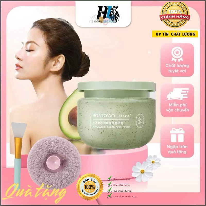Tẩy Da Chết Toàn Thân Heyxi Bơ Avocado mịn da dạng Body Scrub 250G ...