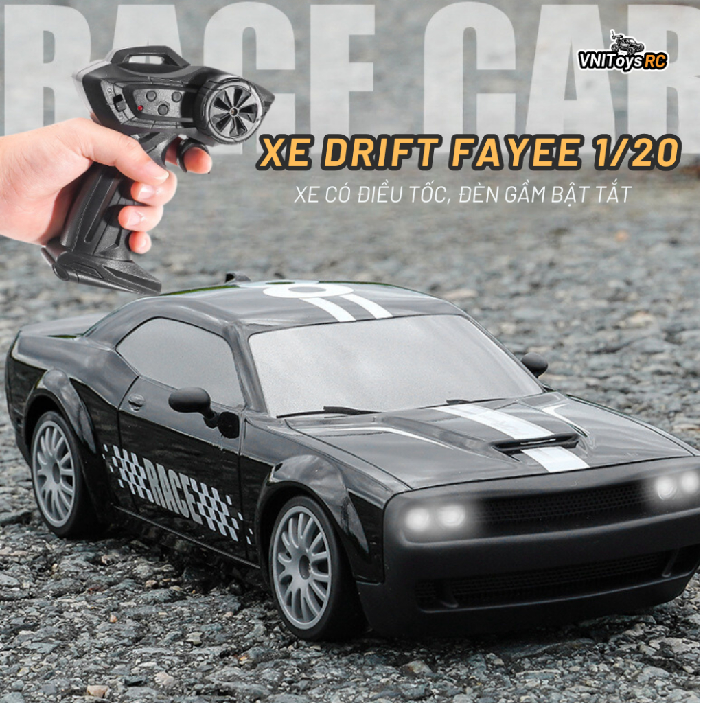 Xe Điều Khiển Từ Xa Car Drift RC FAYEE tốc độ 20km/h tỉ Lệ 1/20 Pin Sạc ...