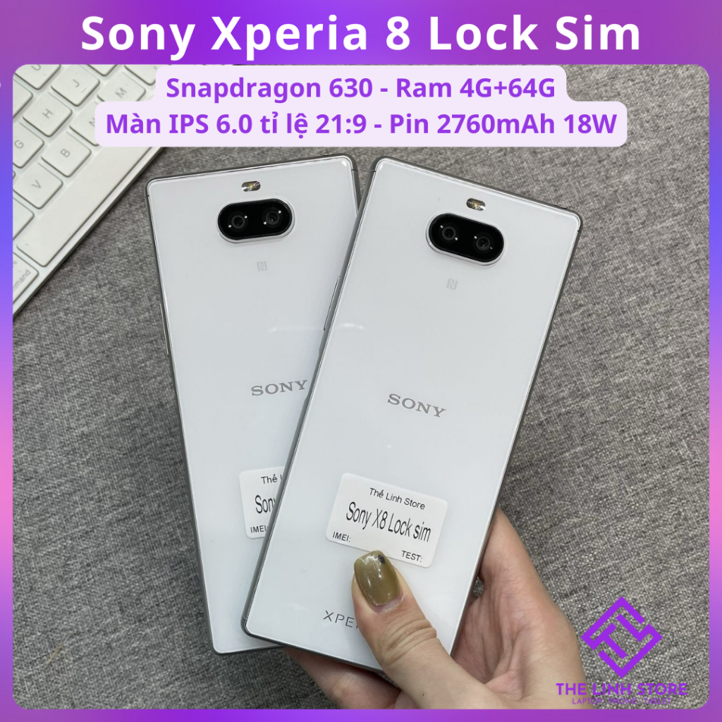 Điện thoại Sony Xperia 8 (Sony X8) bản Lock Sim - Màn 6.0 inch tỉ lệ 21 ...