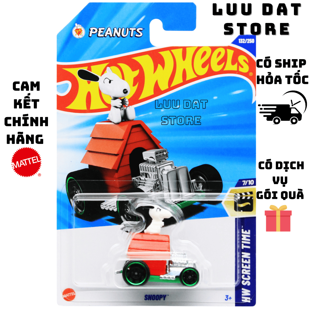 Xe mô hình Hot Wheels Snoopy | Shopee Việt Nam
