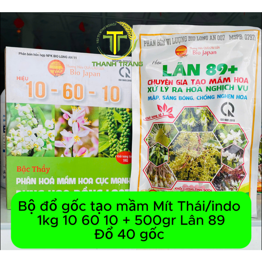 Bộ chuyên tạo mầm - tưới gốc: 10 60 10 và lân 89+ Bio Japan (tưới được ...