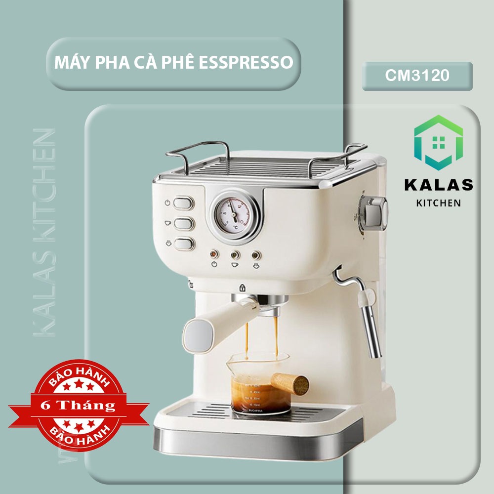(MODEL 20 BAR) Máy pha cà phê Espresso CM3120 áp suất 20 bar cao cấp ...