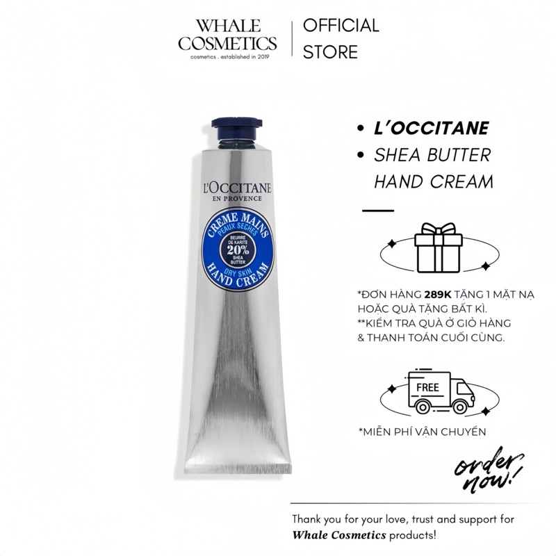 Kem Dưỡng Da Tay L’occitane 20% Bơ Đậu Mỡ Shea Butter Hand Cream (30ml) | Shopee Việt Nam
