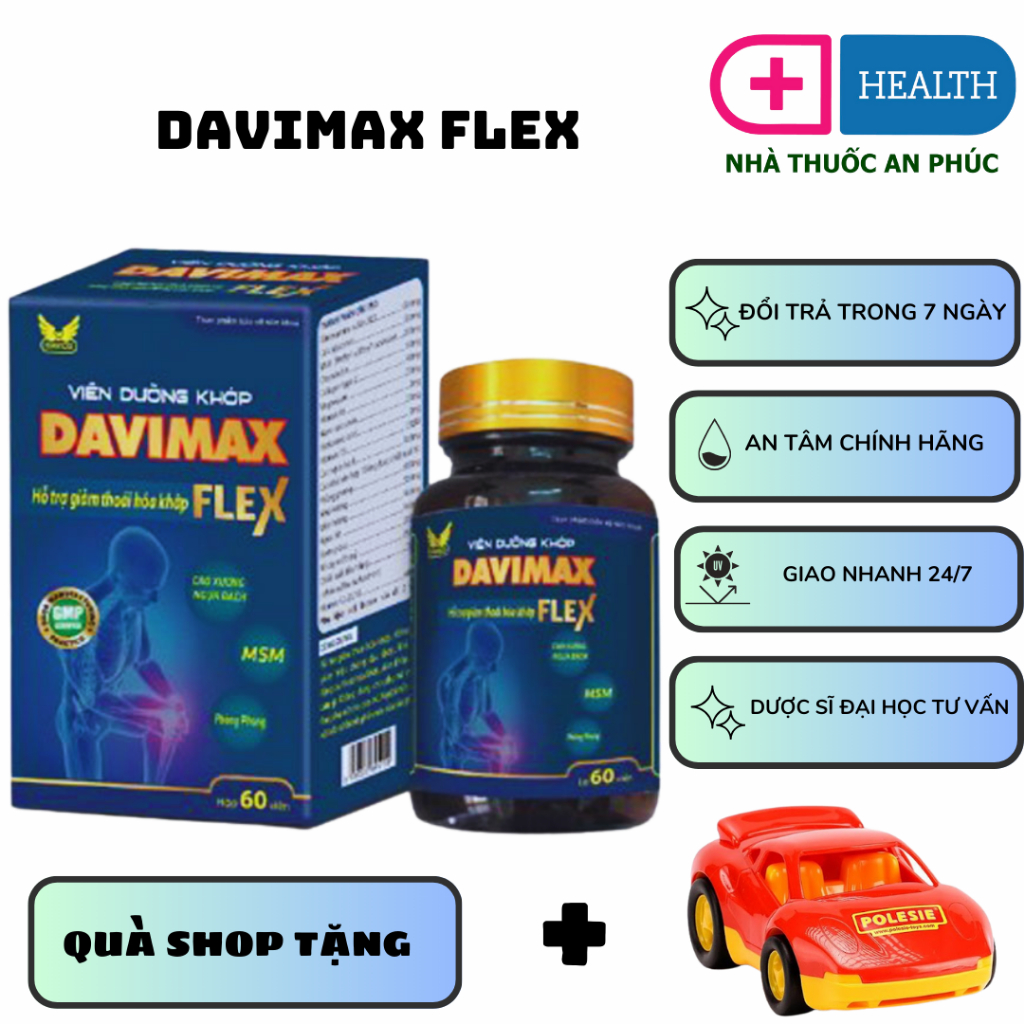 [CHÍNH HÃNG] Viên dưỡng khớp Davimax Flex, hỗ trợ giảm thoái hóa khớp ...