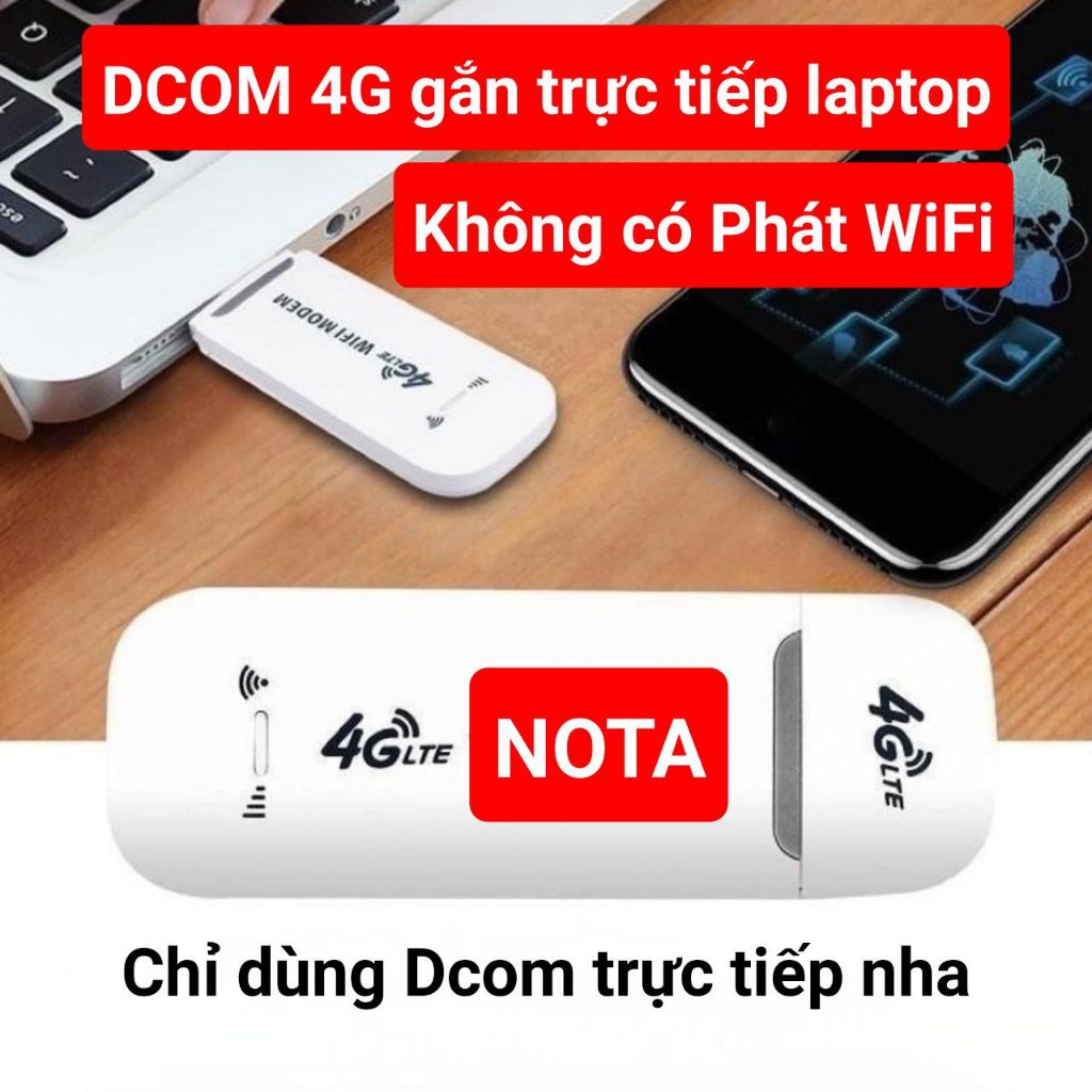 [Hàng loại 2] USB 4G DCOM chỉ dùng trực tiếp PC Laptop KHÔNG PHÁT WIFI ...
