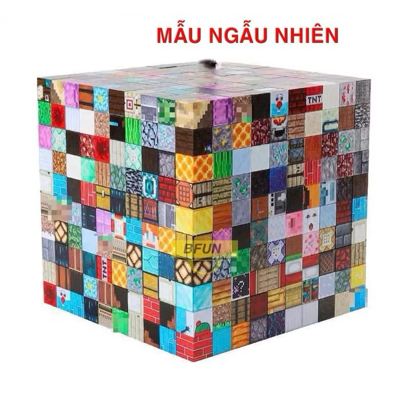 Đồ chơi Minecraft nam châm 100 viên cho bé - Khối xây dựng Minecraft ...