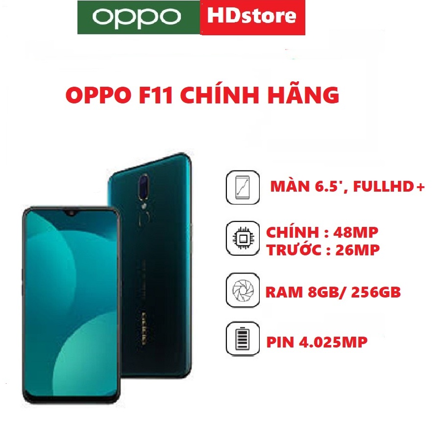 Điện thoại Oppo F11 – 2 sim ram 8GB / 256GB chơi game mượt , camera ...