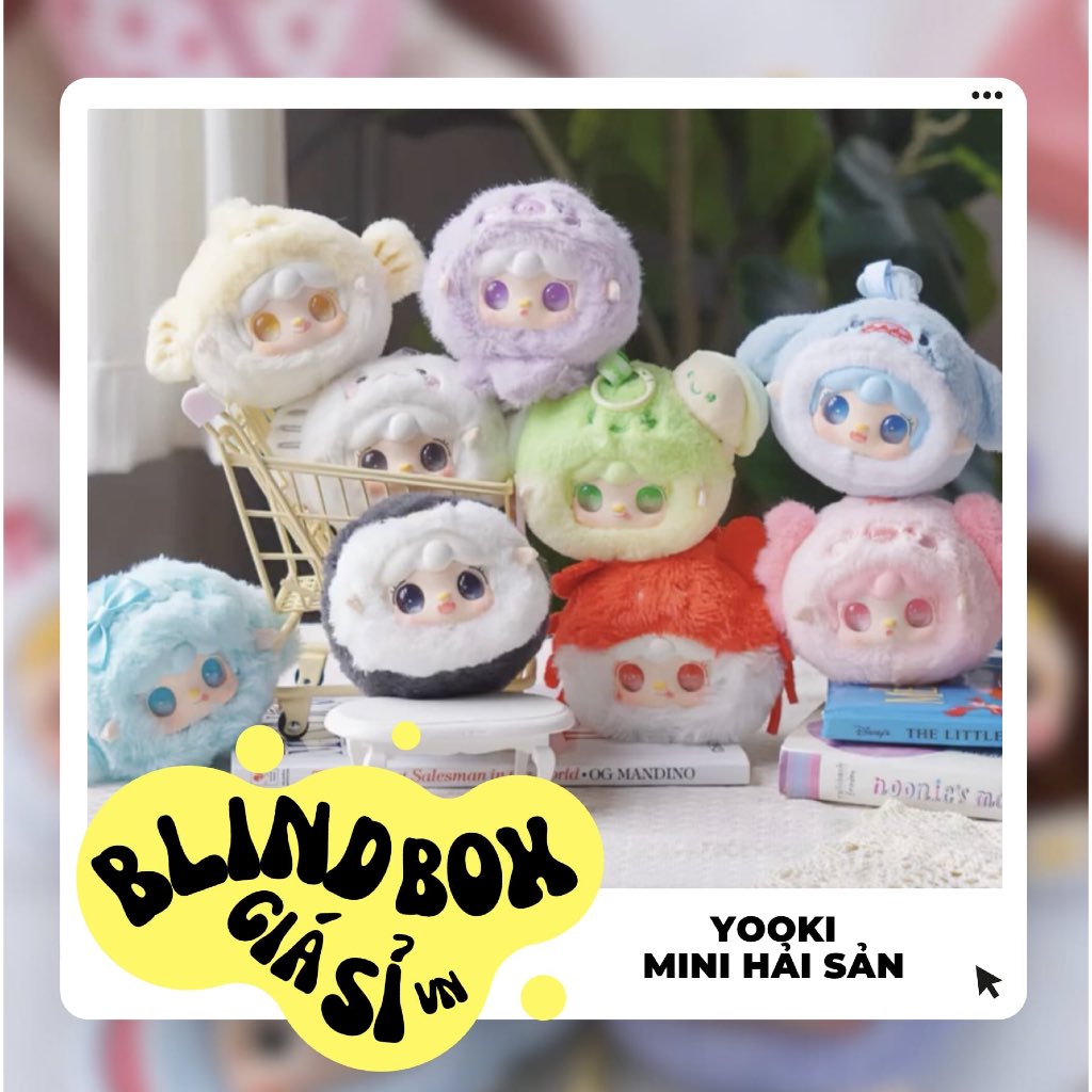 [GIÁ SỈ]-[Blindbox 1 HỘP MÙ ] GẤU BÔNG Móc Khoá Yooki Ocean Baby ...