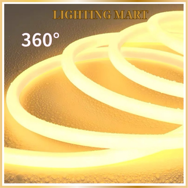 5 Mét 10 Mét Dây Led Neon 360 độ 220V (Đã gồm nguồn), dây Led chống nước, trang trí nội ngoại ...