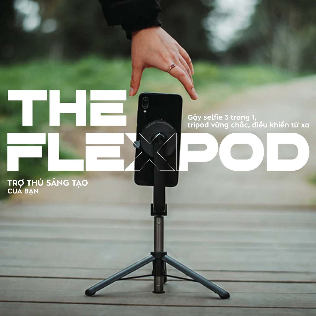 Gậy selfie 3 trong 1, tripod vững chắc, gậy chụp ảnh selfie 3 chân, điều khiển từ xa The FlexPod ...