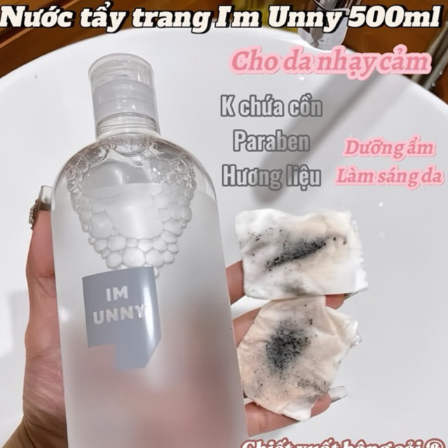 NƯỚC TẨY TRANG DỊU NHẸ IM UNNY 500ML | Shopee Việt Nam