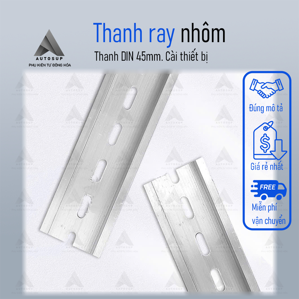 Thanh cài nhôm, Thanh cài át, Thanh ray nhôm, Thanh ray C35, Thanh DIN ...