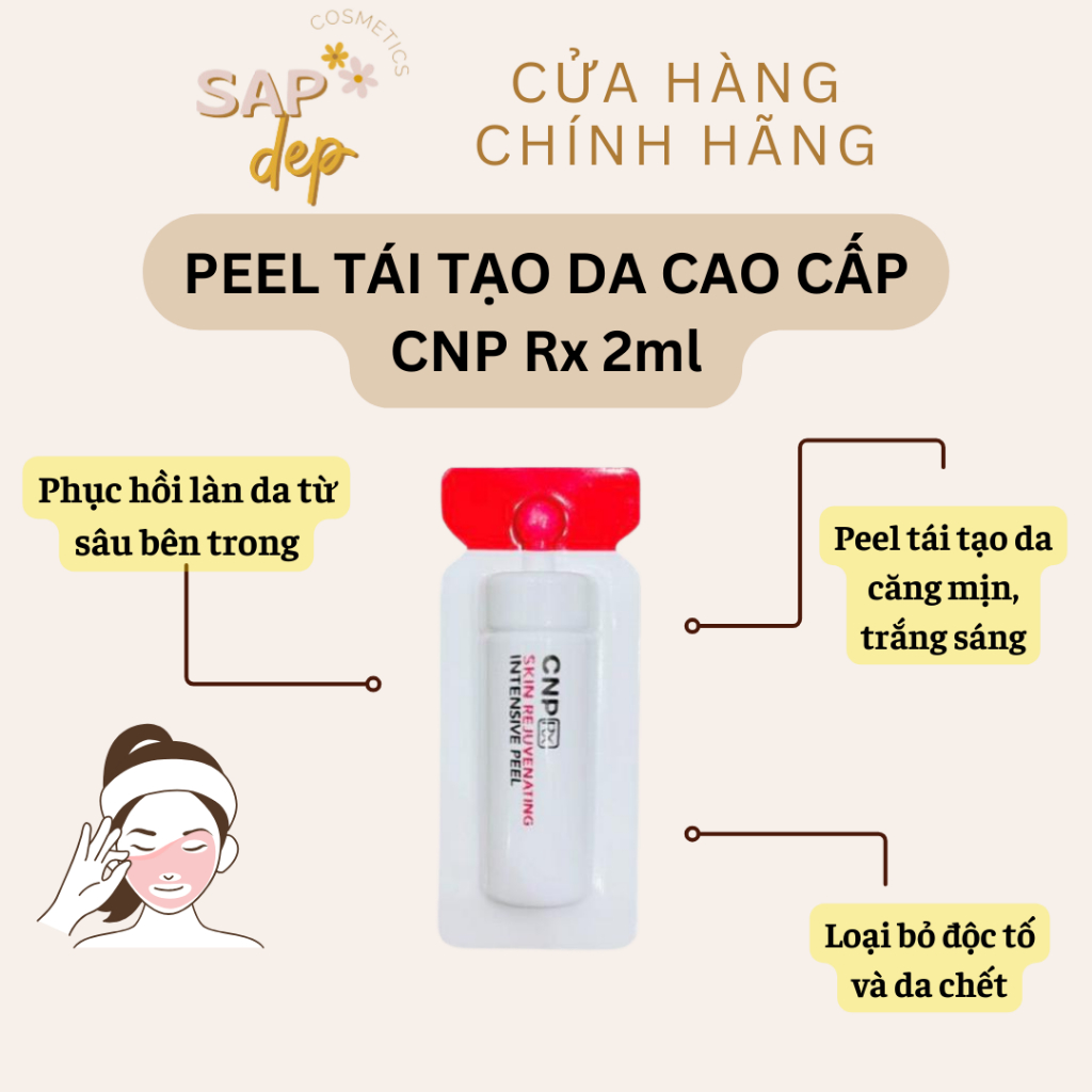 Peel da CNP Rx cao cấp da căng bóng loại bỏ tế bào chết trả lại da sáng đẹp mịn màng sample 2ml ...
