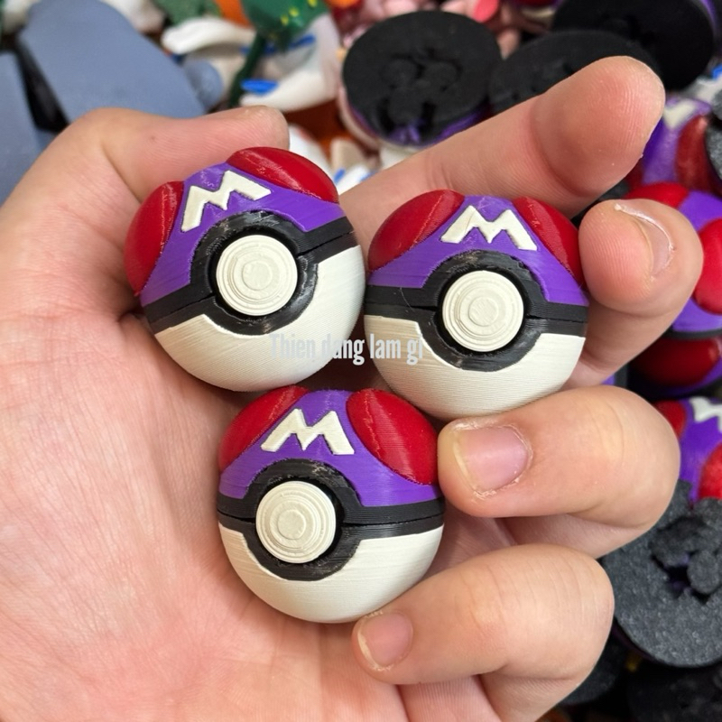 Master Ball | in 3D Đồ chơi Móc Khoá | Toy P14 | Thiện đang làm gì ...