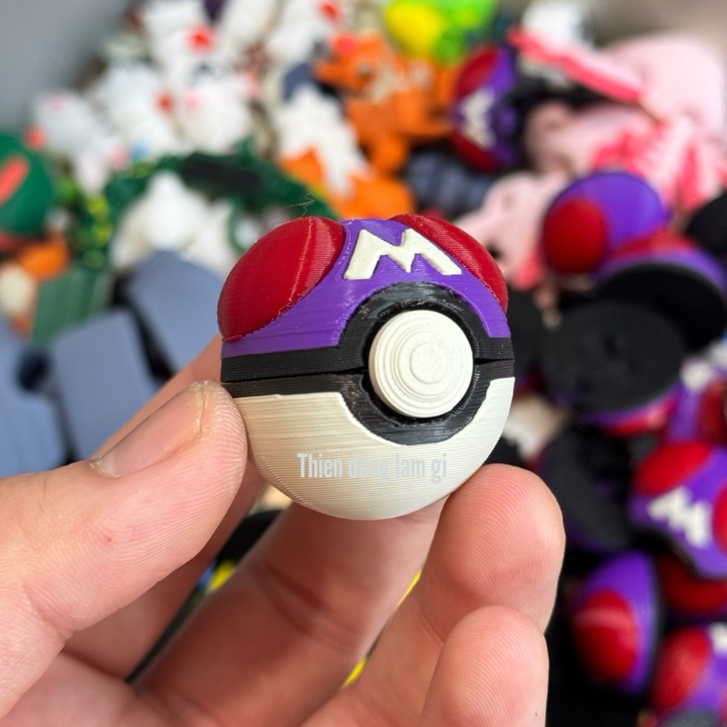 Master Ball | in 3D Đồ chơi Móc Khoá | Toy P14 | Thiện đang làm gì ...
