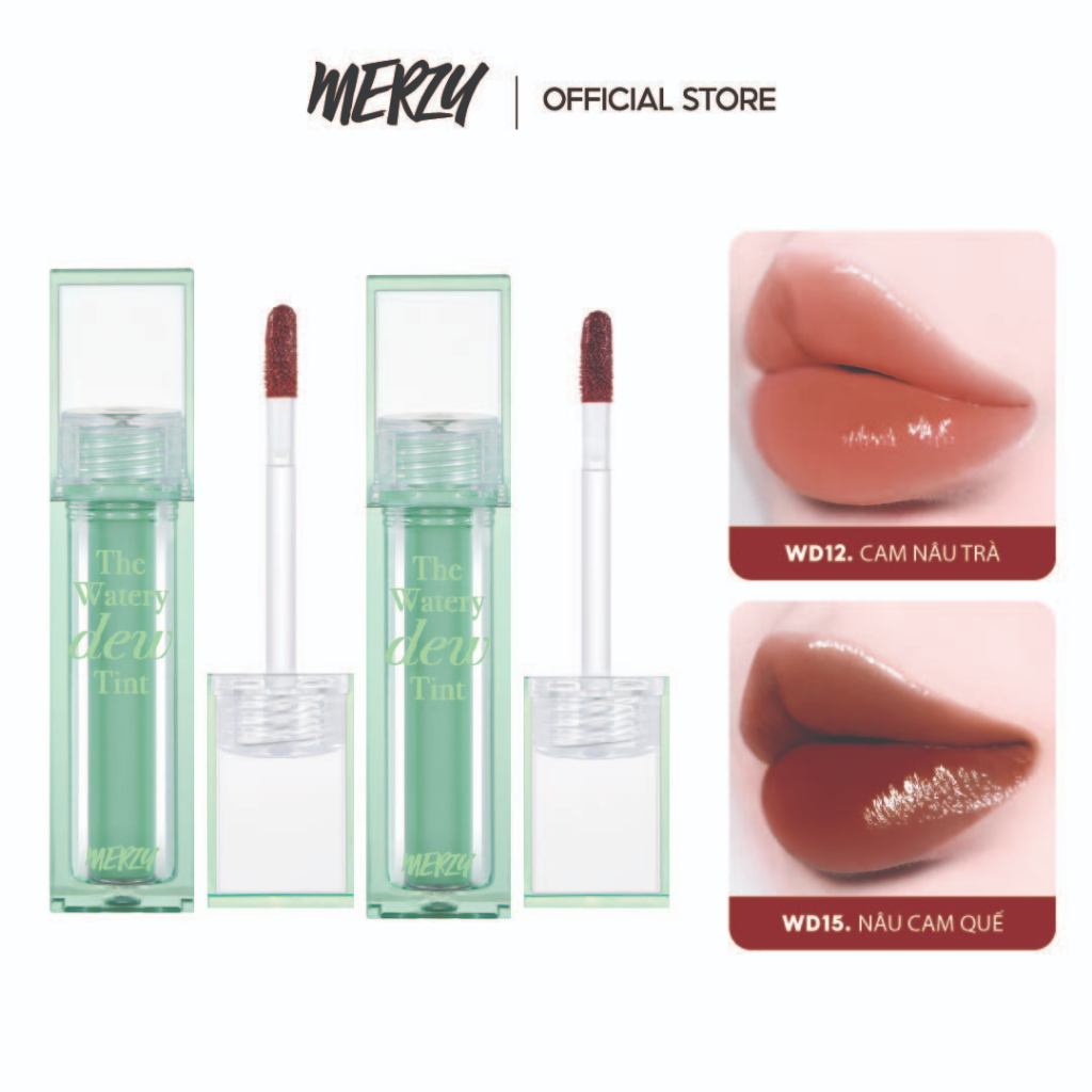 [Merzy x VHL] COMBO 2 Son Tint Bóng Merzy The Watery Dew Tint Ver 3 4g x 2 | Shopee Việt Nam