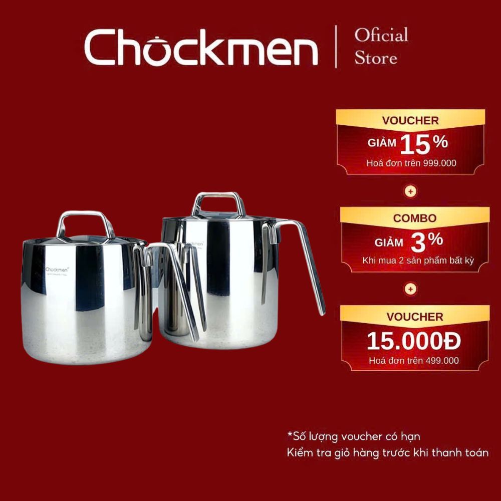 Bình Lọc Đựng Dầu Mỡ CHOCKMEN Inox 18/10 Cao Cấp 0,9L - 2l Ca Lọc Dầu Mỡ Lọc Cặn Thức Ăn Tiện ...