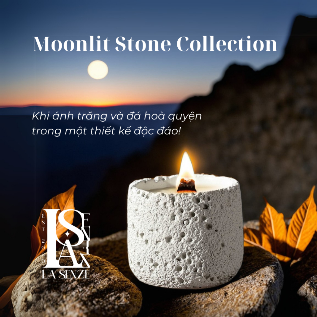 Nến Thơm Nghệ Thuật Moonlit Stone Candle Collection | Shopee Việt Nam