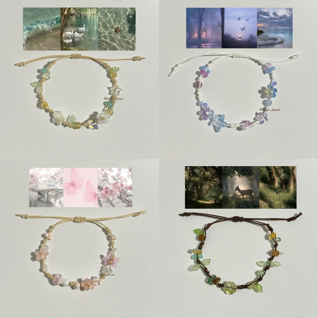 [bead__bread] 𝗦𝘂𝗺𝗺𝗲𝗿 𝗯𝗿𝗲𝗲𝘇𝗲 𝗯𝗿𝗮𝗰𝗲𝗹𝗲𝘁𝘀 Vòng tay dây vải, vòng tay dây ...