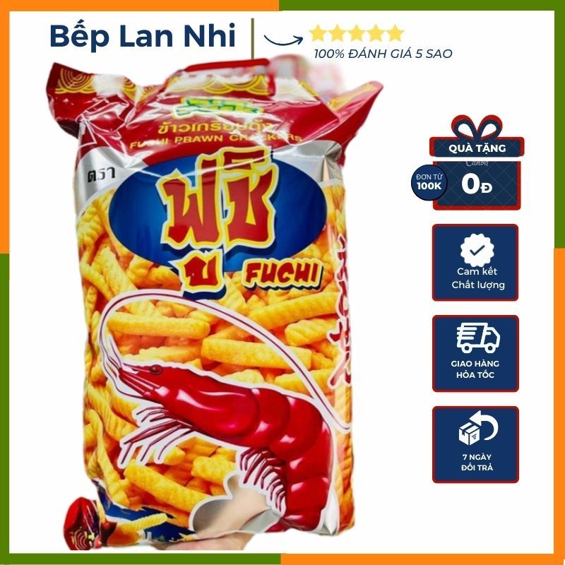 Bánh snack Bim Bim Tôm Khổng Lồ Thái Lan Fuchi | Shopee Việt Nam