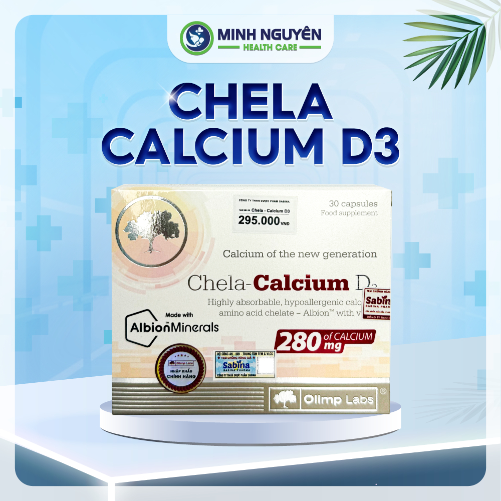Canxi Chela-Calcium D3 (Olimp labs) Canxi cho phụ nữ mang thai, bổ sung canxi và vitamin D3 hộp ...