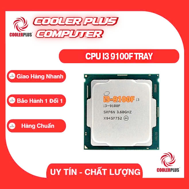 CPU Intel Core i3 -9100F (3.6 GHzTurbo up to 4.20GHz / 4 nhân 4 luồng/ 6MB /Socket 1151 ...