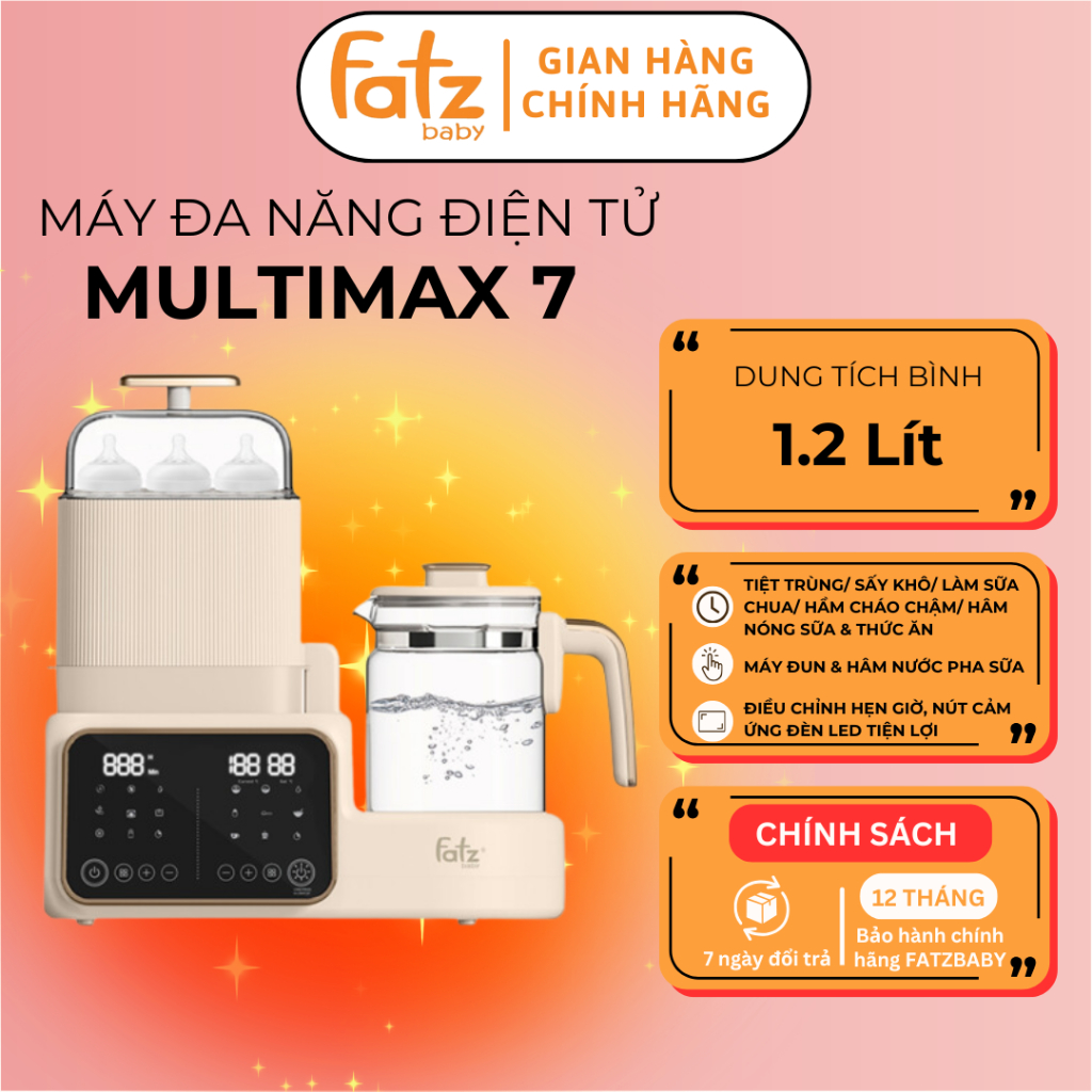 Máy Tiệt Trùng Sấy Khô FATZ BABY MULTIMAX 7, MULTIMAX 10, MULTIMAX 2 hâm nước, sấy khô, tiệt ...