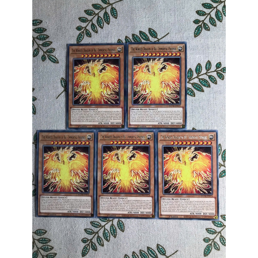 [LiLy_Yugioh] Lá bài The Winged Dragon of Ra - Immortal Phoenix - MZTM-EN074 - Rare 1st Edition ...