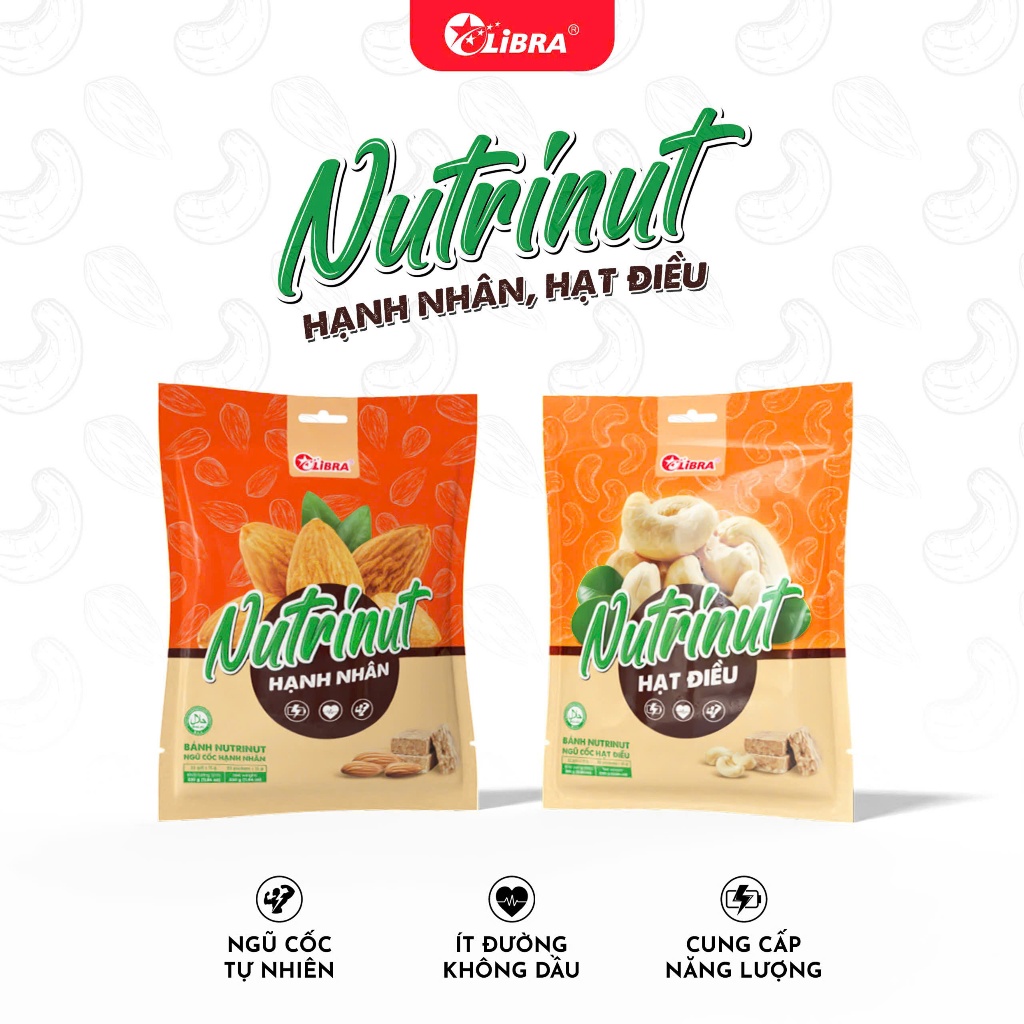 Bánh Nutrinut Ngũ cốc Hạnh nhân, Hạt điều, lương khô mini. (330g ...