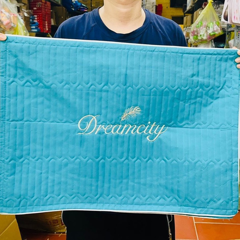 Vỏ gối trần bông 3 lớp 45x65cm vỏ gối đầu thêu hoạ tiết siêu xinh ...